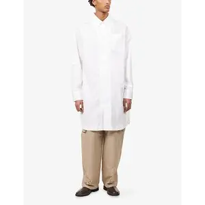 AMI Paris Oversized Long-line Cotton Shirt
