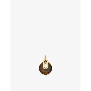 Monica Vinader Kate Young Gemstone Pendant Charm - Brown