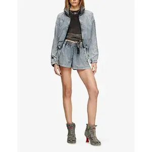 DIESEL® S-ound Denim-effect Woven Shorts