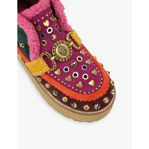 Kurt Geiger Mansion Cosy Embellished Suede Ankle Boots