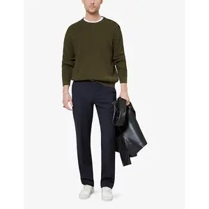 The Kooples Cotton Waffle-texture Knitted Jumper