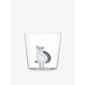 ICHENDORF MILANO Tabby Cat Glass Tumbler 8cm - Multicolor