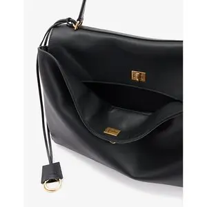 Balenciaga Rodeo Large Leather Top-handle Bag - Black