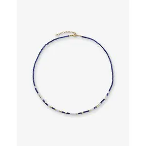 Monica Vinader Delphi Gemstone Beaded Necklace - Blue