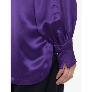 JOSEPH Long-sleeved Satin Blouse