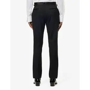 TOM FORD Regular-fit Wool Trousers - Black