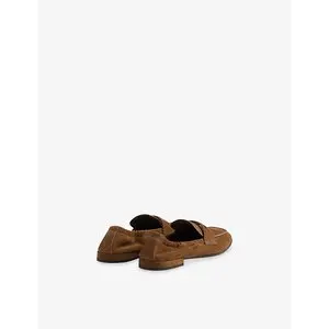 Prada Shuffle Leather Loafers - Brown