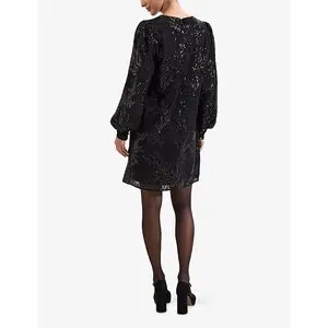 PHASE EIGHT Odette Sequin-embellished Woven Mini Dress