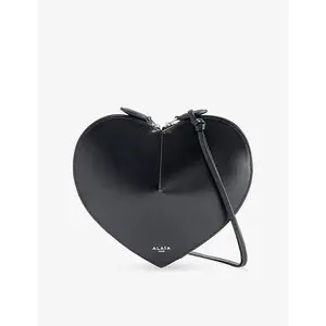 Alaïa Le Coeur Leather Cross-body Bag - Noir