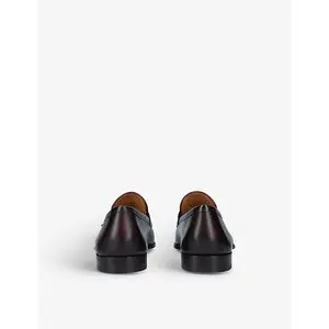 Magnanni Delos Almond-toe Suede Loafers - Mid Brown