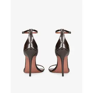Amina Muaddi Barbara 105 Patent-leather Heeled Sandals