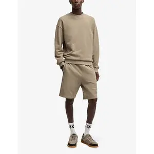 Hugo Cotton-jersey Sweatshirt With Branded Detail