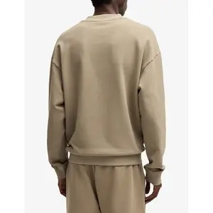 Hugo Cotton-jersey Sweatshirt With Branded Detail