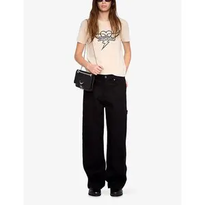 Zadig&Voltaire Idal Rhinestone-logo Cashmere Jumper