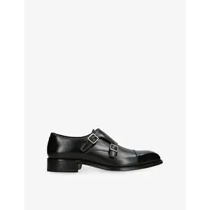 TOM FORD Claydon Double Monk Strap Leather Shoes
