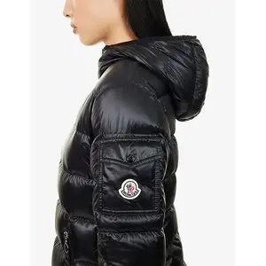 Moncler Glesse Short Hooded Puffer Jacket - Black