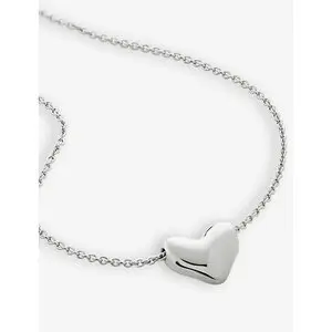 Monica Vinader Heart-charm Sterling Pendant Necklace