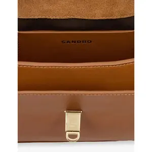 Sandro Le Mambo Leather Shoulder Bag