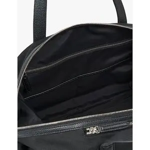Smythson Norton Leather-trim Canvas Travel Bag