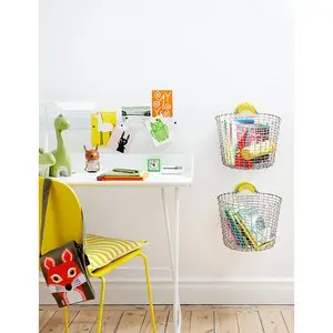 KORBO Classic Woven Metal Storage Basket 28cm