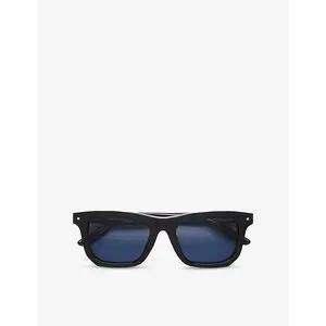 RETROSUPERFUTURE Gonzalo Square-frame Acetate Sunglasses - Black