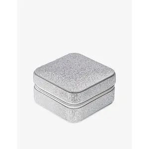 SIF JAKOBS Embellished Travel Jewellery Box - Silver