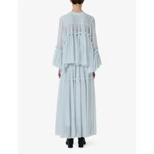 LEEM Tiered Maxi Chiffon Skirt