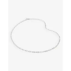 Monica Vinader Mini Paperclip-chain Sterling- Necklace - Silver