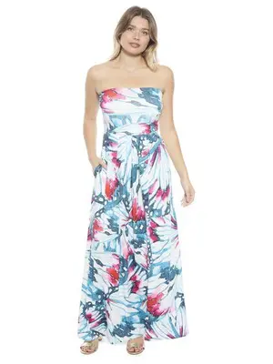 24seven Comfort Apparel Tube Dresses