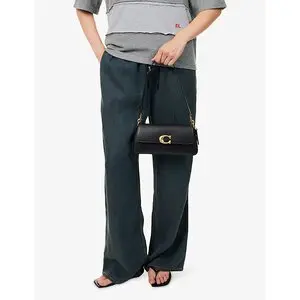 COACH Leather Shoulder Bag - Black