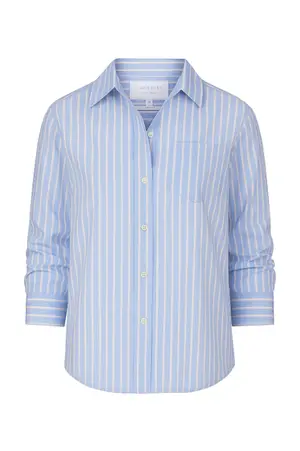 The Shirt By Rochelle Behrens Washed Linen Button-up Shirt