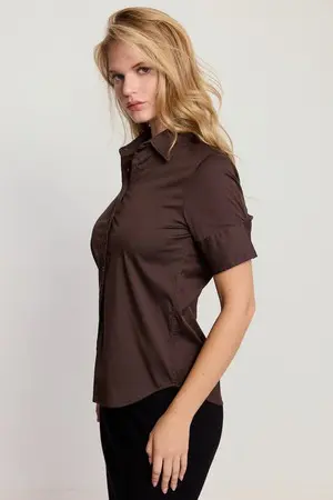The Shirt By Rochelle Behrens Fitted Shirt