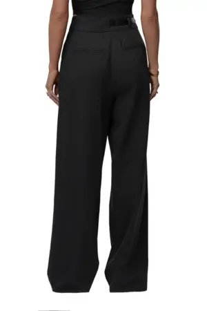 JLUXLABEL Belted Wide Leg Trousers
