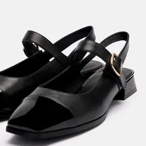 MARC NOLAN Cora Leather Mary Jane Slingbacks