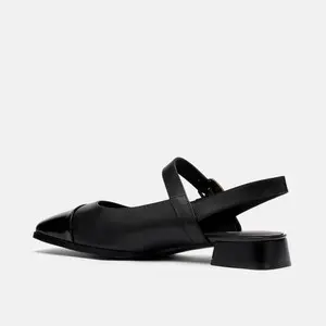 MARC NOLAN Cora Leather Mary Jane Slingbacks