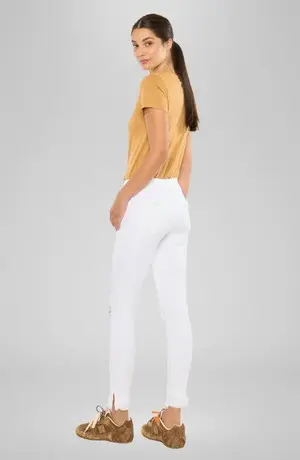 KANCAN Lana Mid-rise Ankle Skinny Stretch Jeans - White
