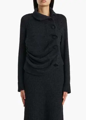 Khaite Lorrai Cardigan - Black
