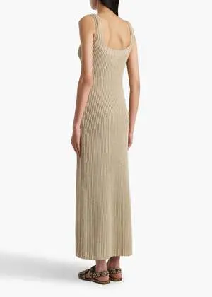 Khaite Lex Sleeveless Column Dress - Beige