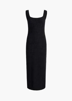 Khaite Lex Column Dress - Black