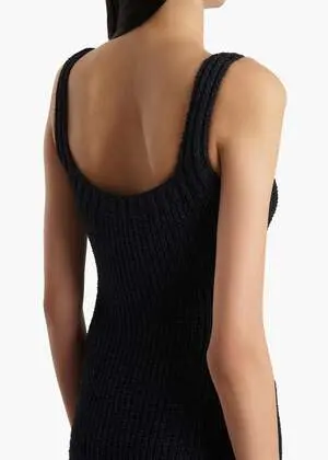Khaite Lex Column Dress - Black