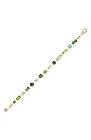 EDEN PRESLEY Rock Candy Lobster Bracelet With Multi-colored Gemstones And Diamonds - Green