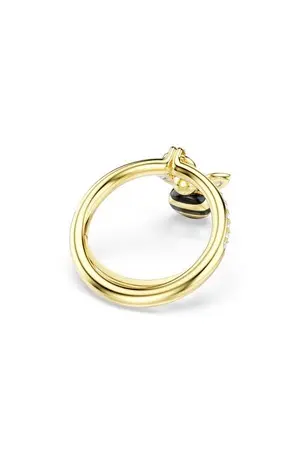 SWAROVSKI Idyllia Crystal Bee Charm Ring