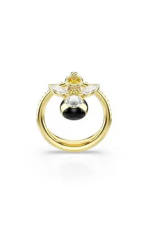 SWAROVSKI Idyllia Crystal Bee Charm Ring