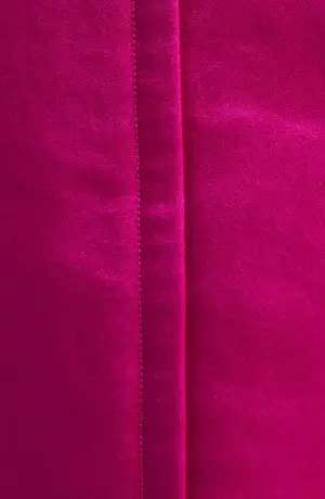 Saint Laurent Silk Satin Belted Coat - Fuchsia