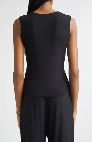 LESET Lauren Short Sleeve Crewneck Tank