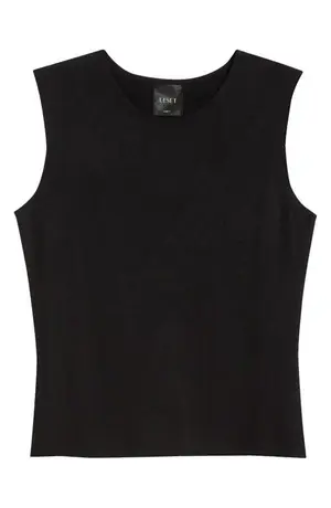 LESET Lauren Short Sleeve Crewneck Tank