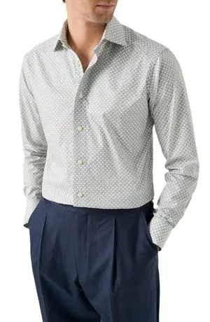 Eton Contemporary Fit Signature Twill Button-up Shirt - Medium Blue