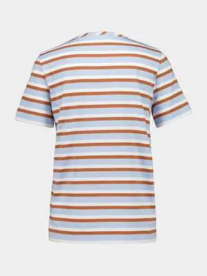 Marni Striped Cotton T-shirt - Blue