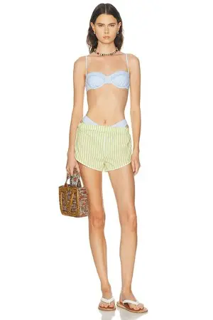 Solid & Striped The Juliette Bikini Top - Blue Lagoon