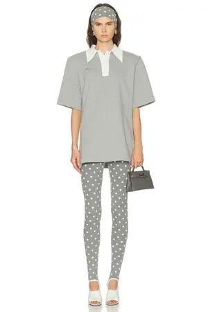 ROWEN ROSE Oversized Polo Top